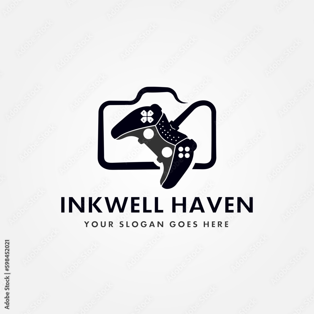 Gaming Console Camera Logo - Innovative Icon for Gamers and Tech Brands ...