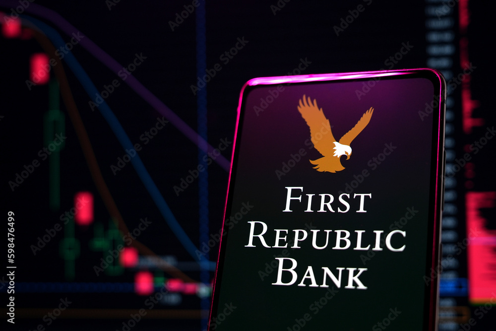PENANG, MALAYSIA - 2 MAY 2023: First Republic Bank logo with stock ...