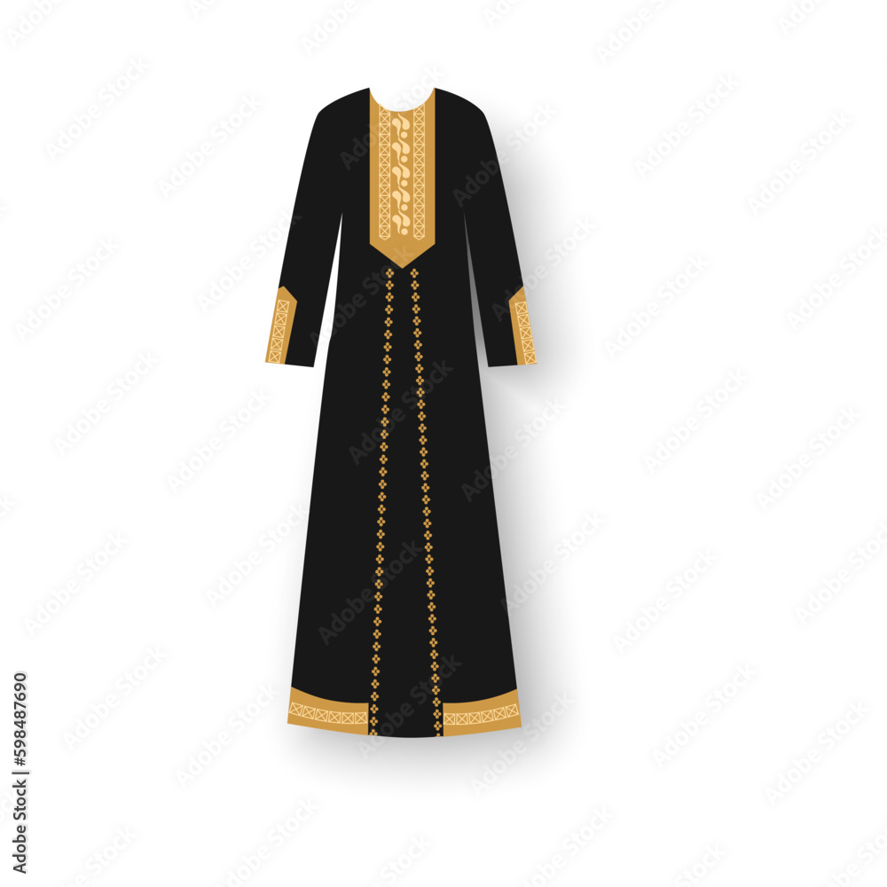 Beautiful arabian abaya dress style. Muslim hijab, islamic female dress ...