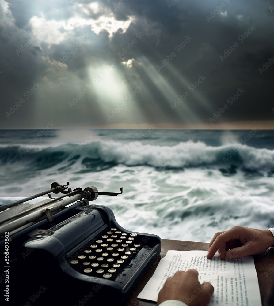 Writer creativity imagination concept, drama mistery writing, vintage ... Writer creativity imagination concept, drama mistery writing, vintage ...