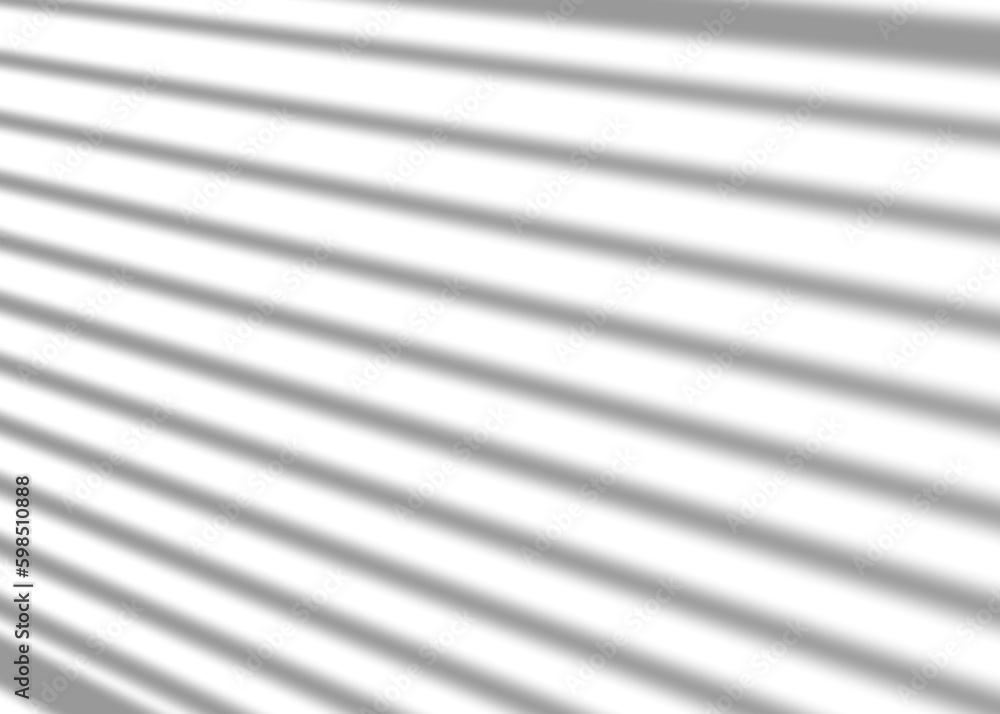 Shadow from window blinds, overlay effect. Realistic gray shadow on ...