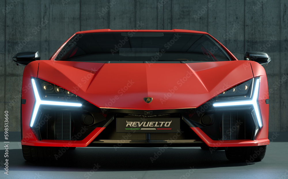 Lamborghini Revuelto is the first electrified "Lambo" Stock Photo ...