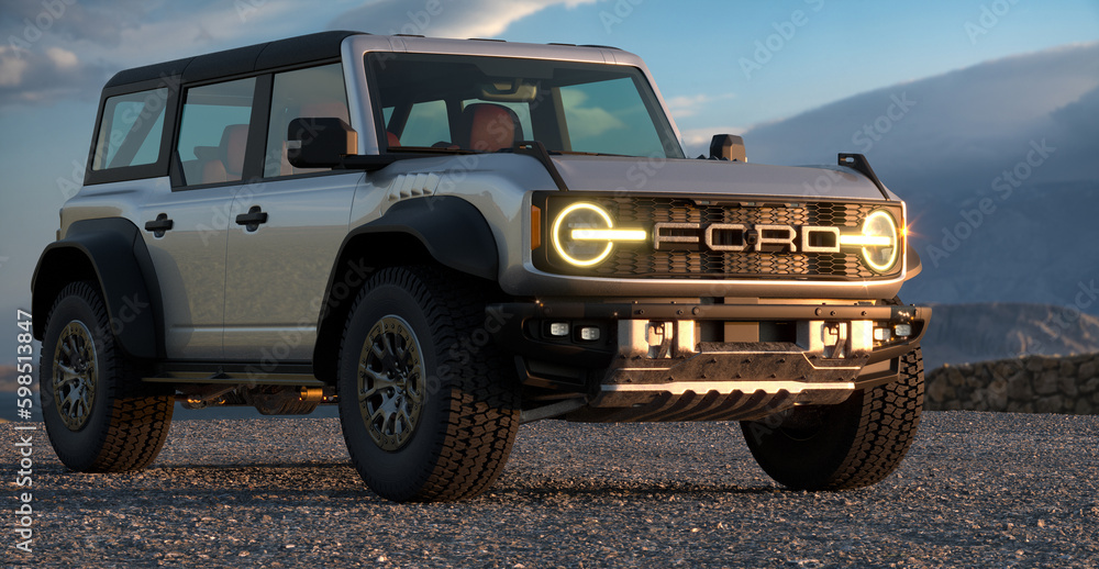 The new Ford Bronco Raptor Stock Photo | Adobe Stock
