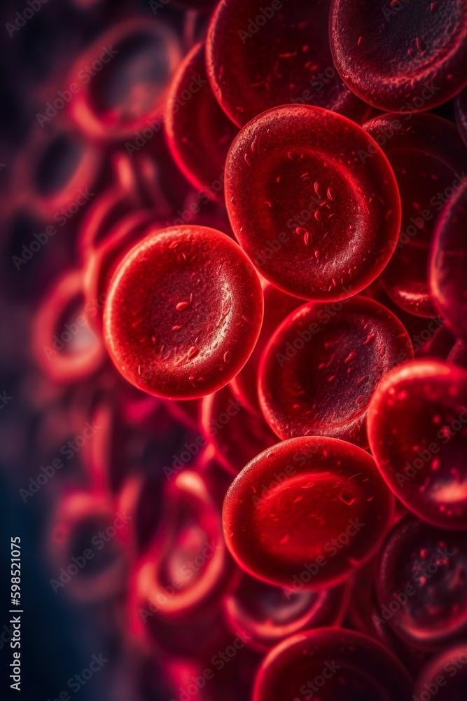 A Closer Look at Life: High-Resolution Image of Red Blood Cells for ...