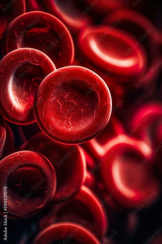 A Closer Look at Life: High-Resolution Image of Red Blood Cells for ...