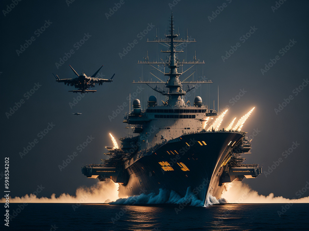 Poster, Foto Royal Australian Air Force (RAF) aircraft carrier of the ...