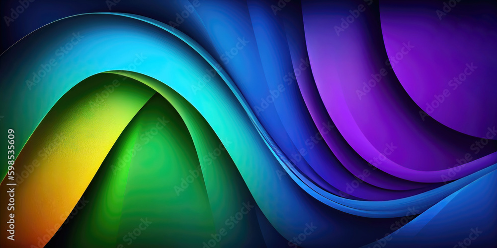 Abstract colorful curvy background wallpaper design (Generative AI ...