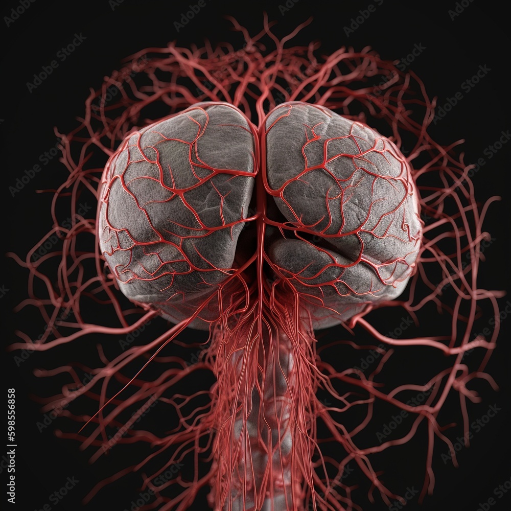 brain, circle of Willis, blood circulation of the brain system ...