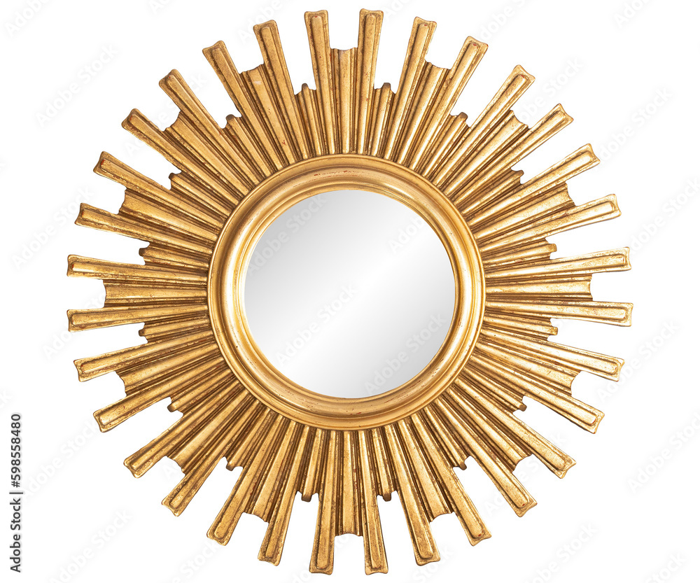 Foto de Image of Classic Round Sunburst Mirror do Stock | Adobe Stock