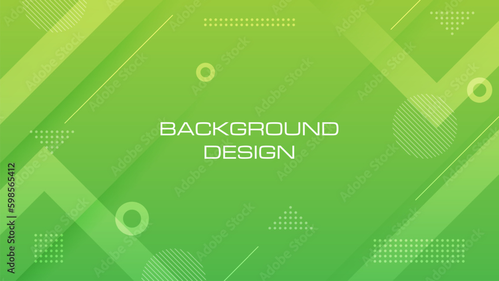 Abstract green geometric gradient background. Simple and modern concept ...