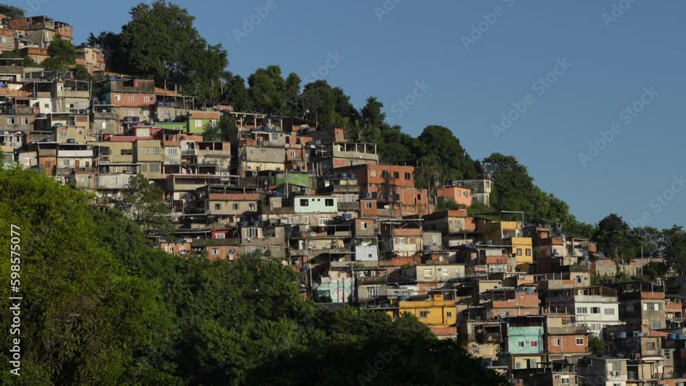 Rio de Janeiro 4k video pan camera movement with the landscape of ...