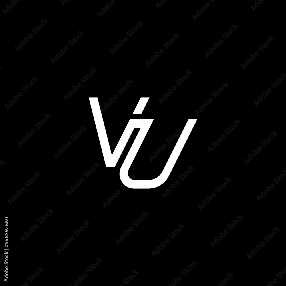 VU Logo, VU Monogram, Initial VU Logo, Letter VU Logo, Icon, Vector ...