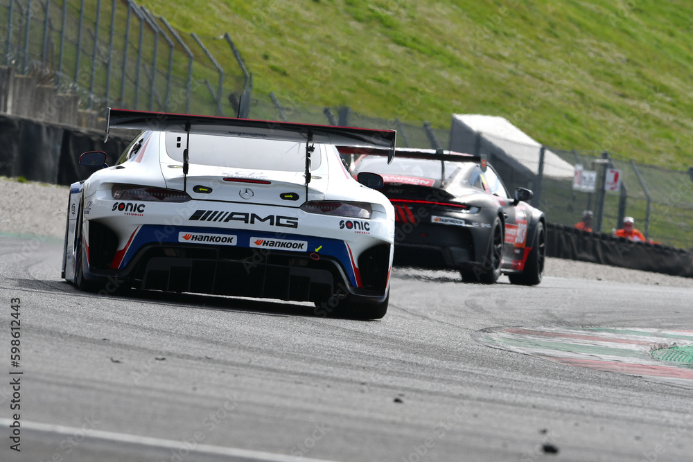Scarperia, 23 March 2023: Mercedes-AMG GT3 of Team CP Racing driven by ...