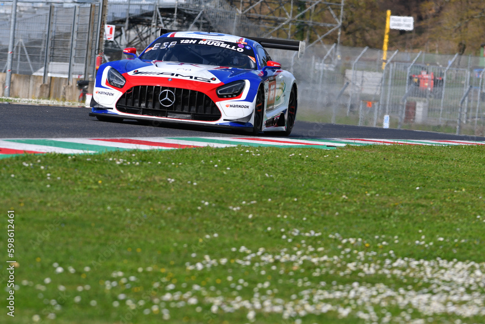 Scarperia, 23 March 2023: Mercedes-AMG GT3 of Team CP Racing driven by ...