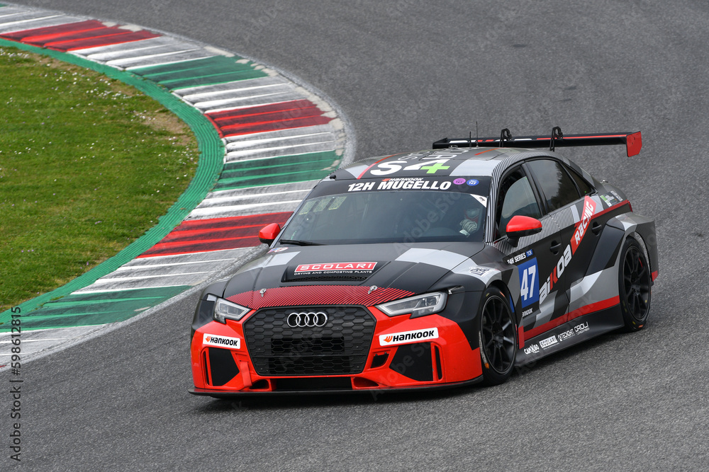 Scarperia, 23 March 2023: Audi RS3 LMS DSG TCR of Team AIKOA Racing in ...