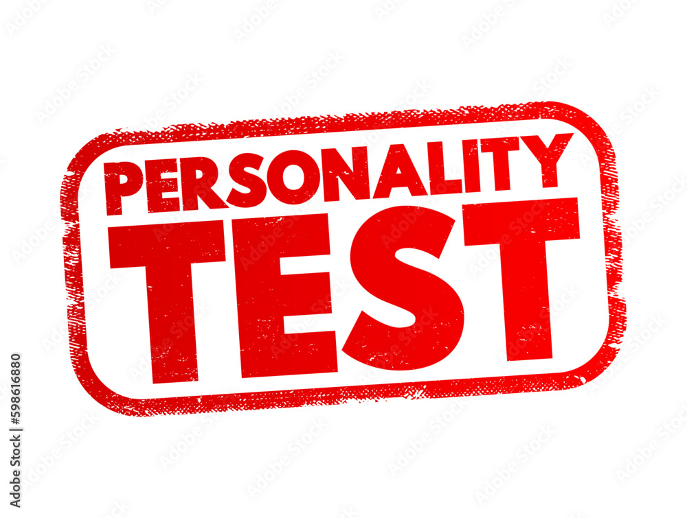 Personality Test text stamp, concept background Stock Vector | Adobe Stock