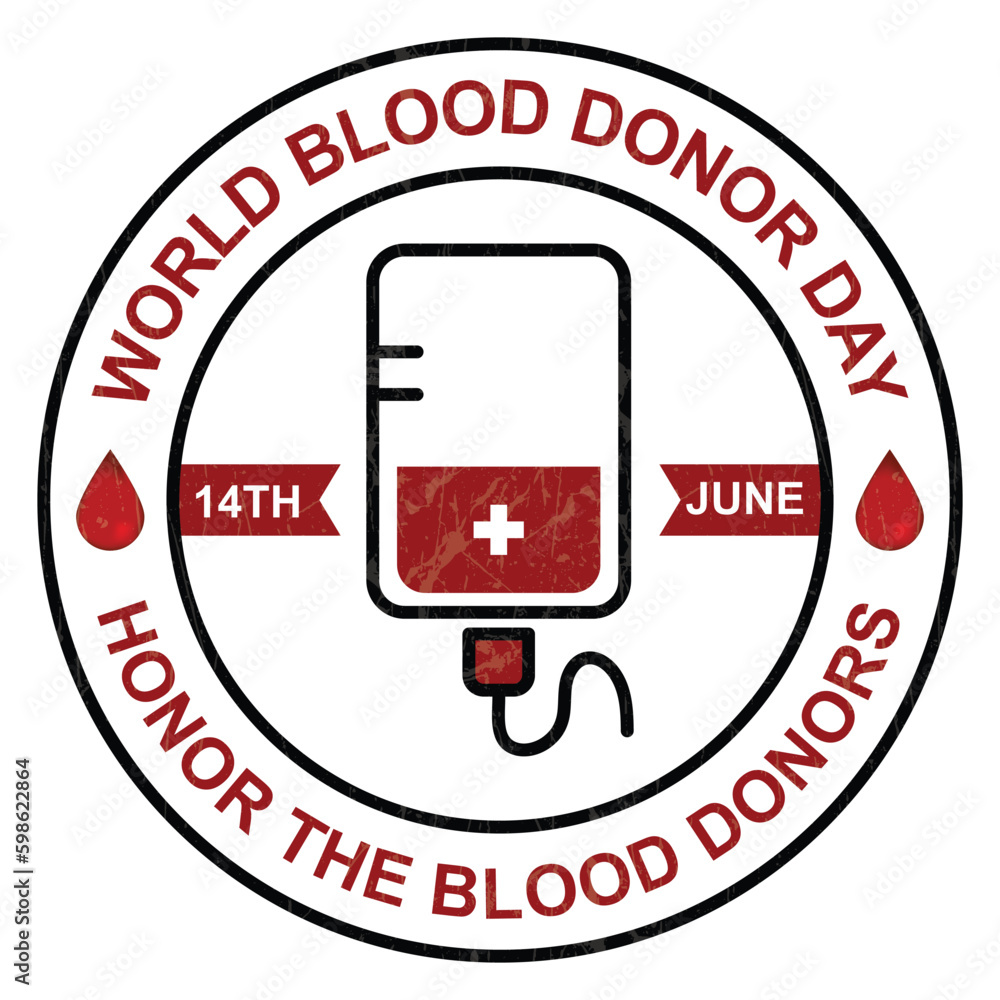 world blood donor day logo, honor the blood donor, blood donor day ...