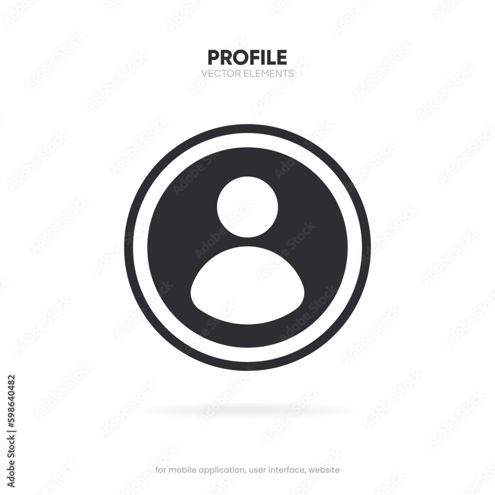 Friend, people, contact, profile, user icon emblem symbol. Person ...
