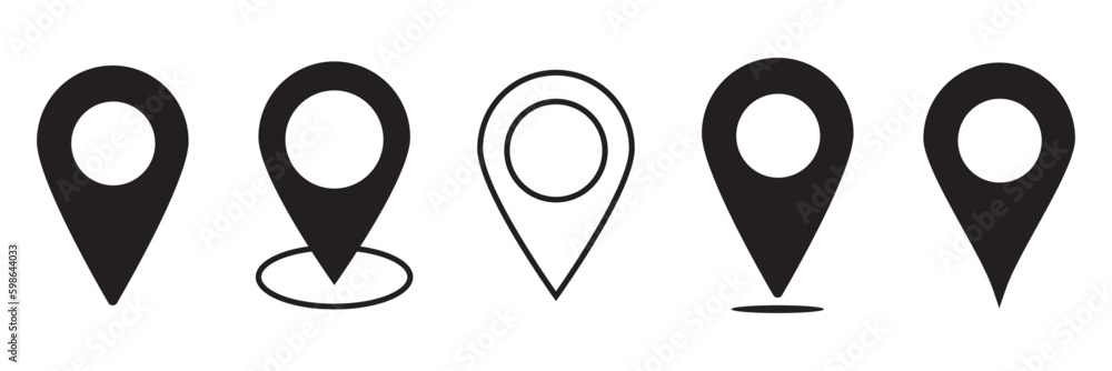 Vetor do Stock: Location pin icon. Map pin place marker. Location icon ...
