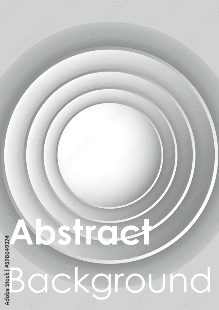 Circular background with concentric elements. Minimal abstract clean ...