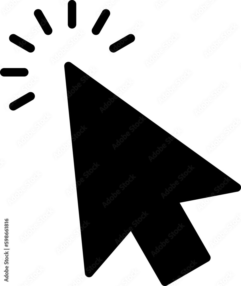 Hand Mouse Pointer Pictogram on Transparent Background. Finger Web ...