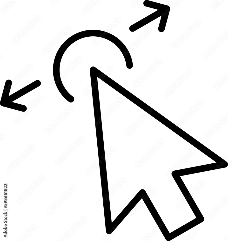 Hand Mouse Pointer Pictogram on Transparent Background. Finger Web ...