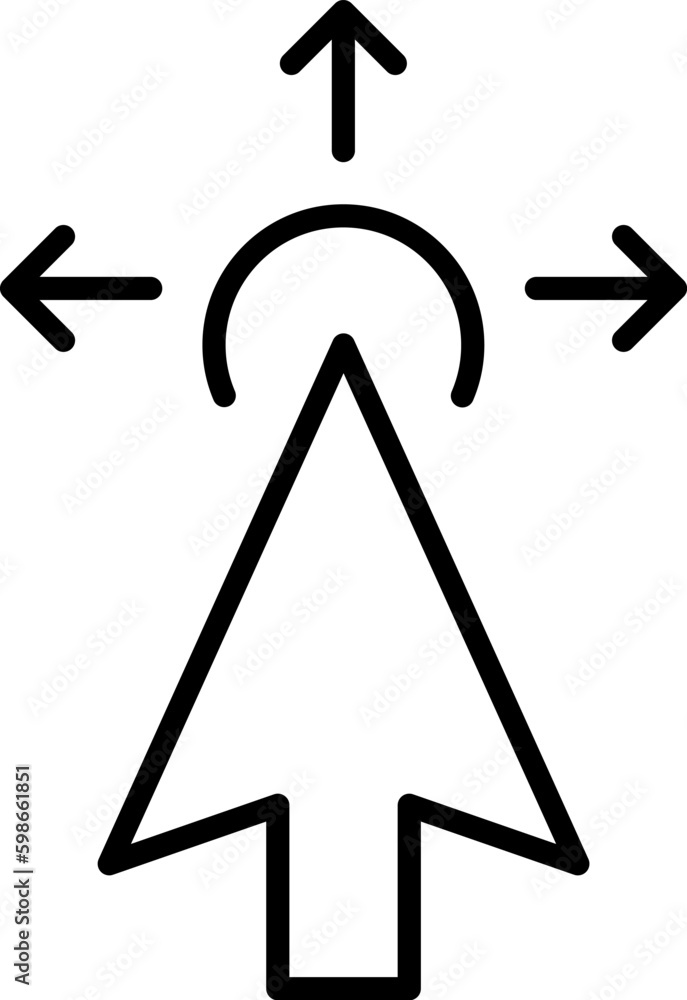 Hand Mouse Pointer Pictogram on Transparent Background. Finger Web ...