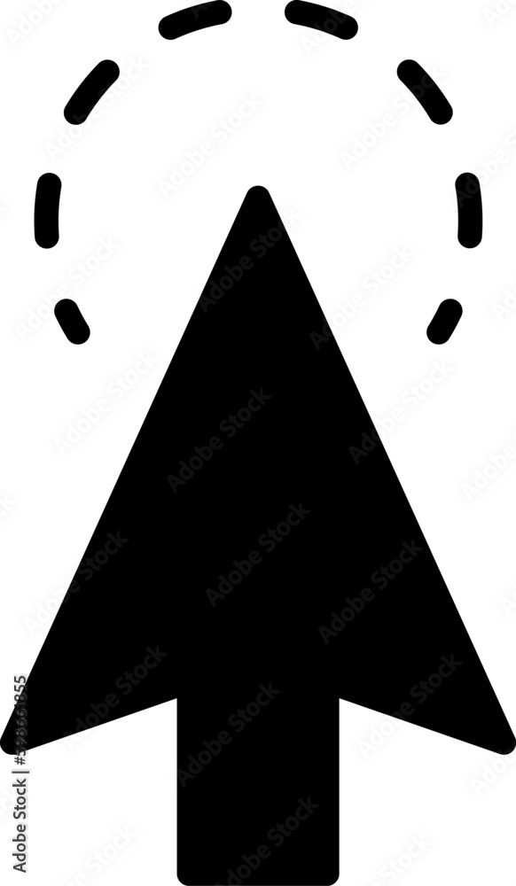 Hand Mouse Pointer Pictogram on Transparent Background. Finger Web ...