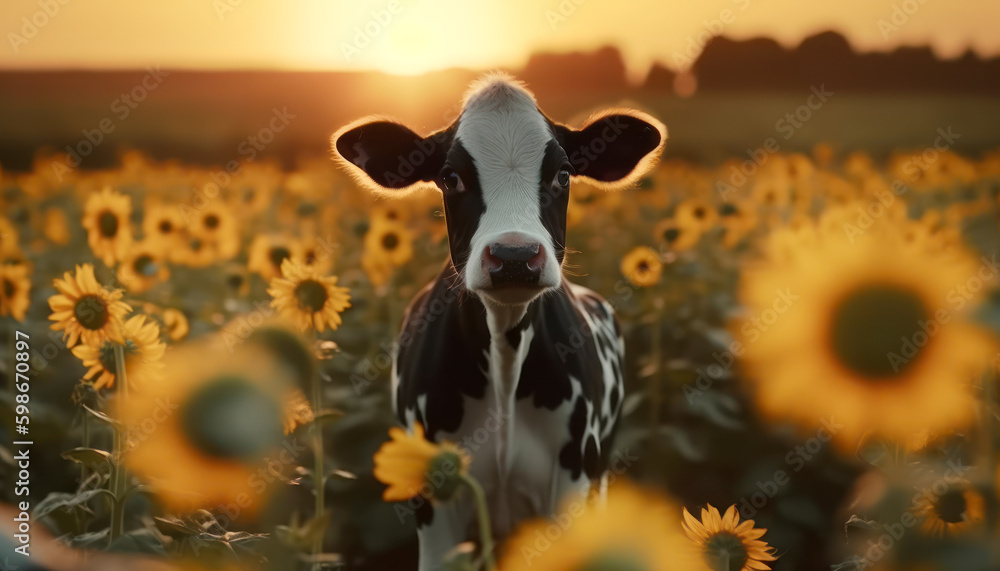 Dairy Black and White Cow. The Beauty of Farm Life: Capturing the ...