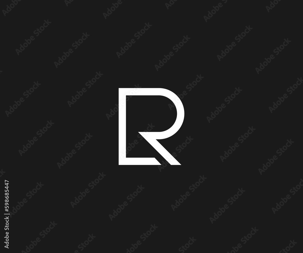 Lr logo icon Stock Vector | Adobe Stock