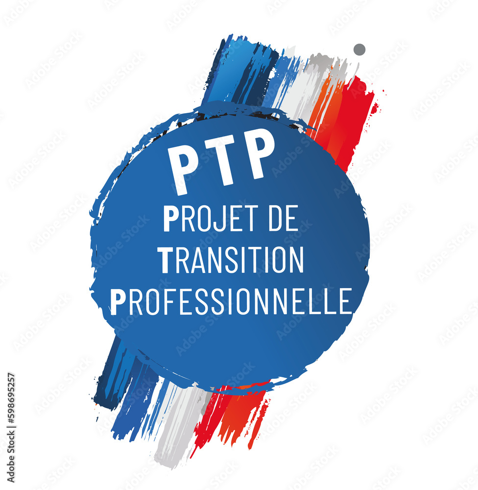 PTP - projet de transition professionnelle Stock Illustration | Adobe Stock