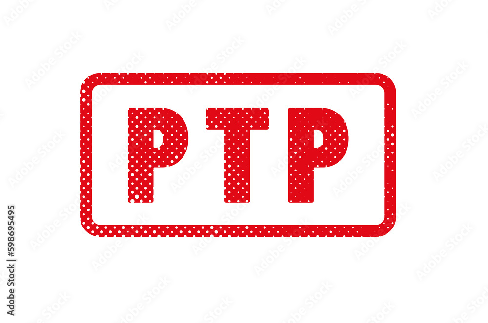 PTP - tampon projet de transition professionnelle Stock Illustration ...