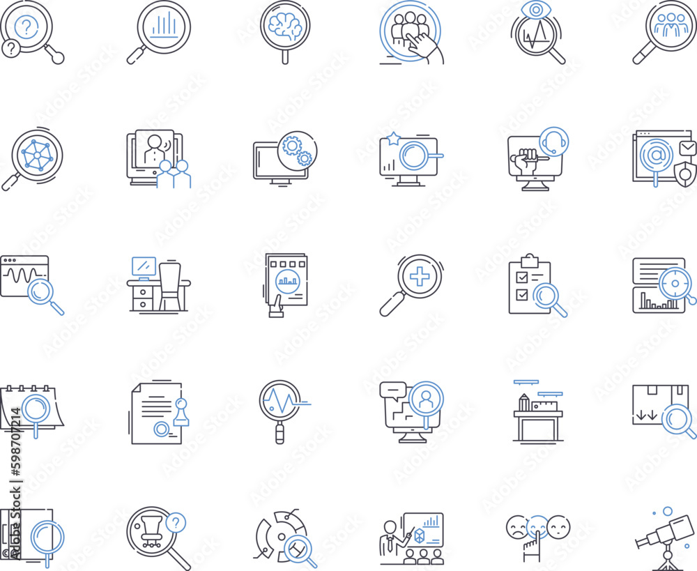 Hit-and-run line icons collection. Accident, Fleeing, Responsibility ...