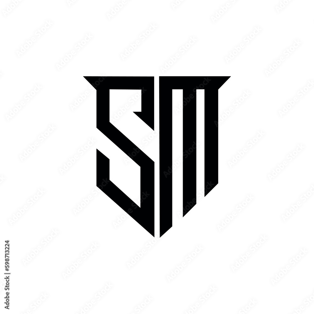 SM monogram logor logo, ms monogram logo, ms modern logo, ms luxury ...