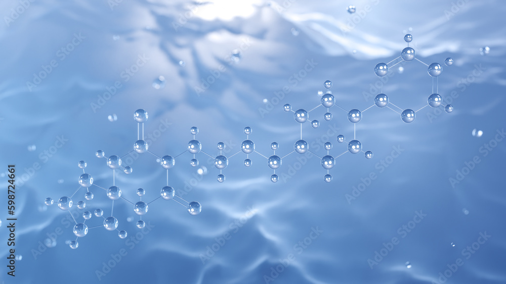 buspirone molecular structure, 3d model molecule, buspar, structural ...