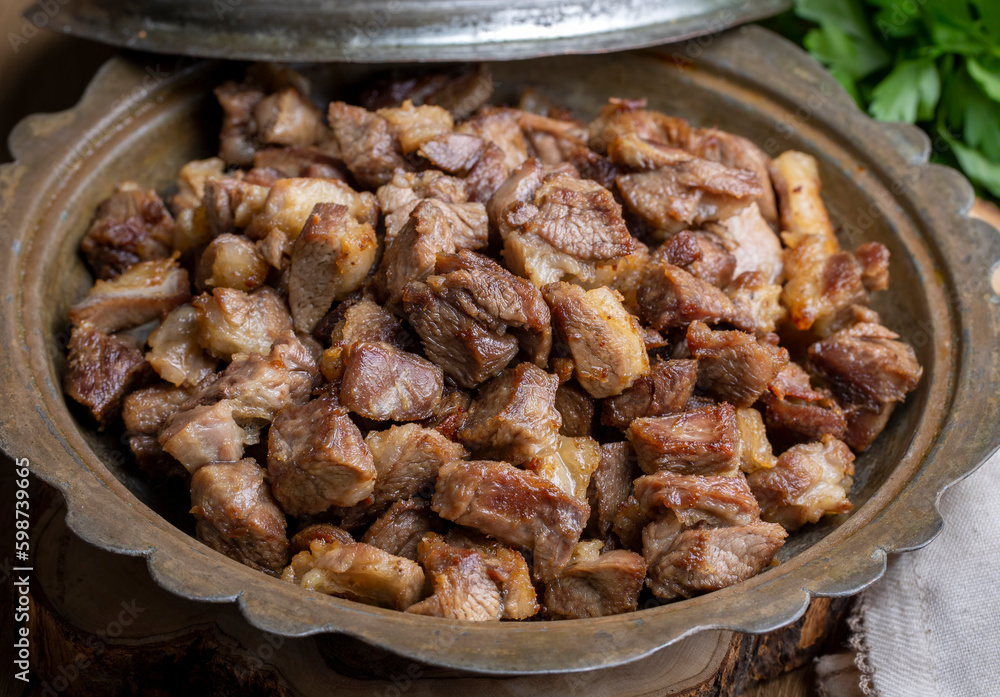 Muslims Traditional Sacrifice holiday food lamb, Turkish roasted meat ...