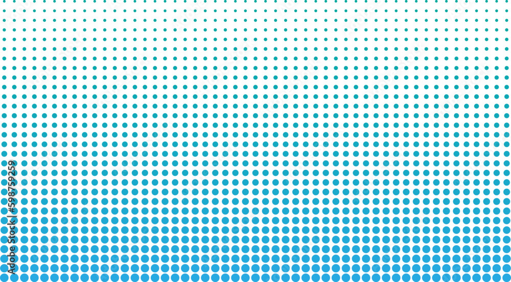 Blue color halftone pattern background. Blue dots pattern. Blue ...