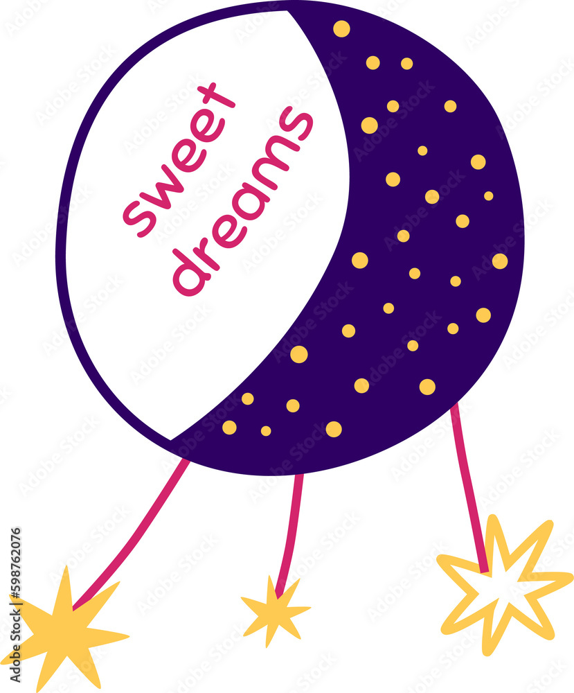 Baby moon face in PNG on transparent background. Cute kids moon ...