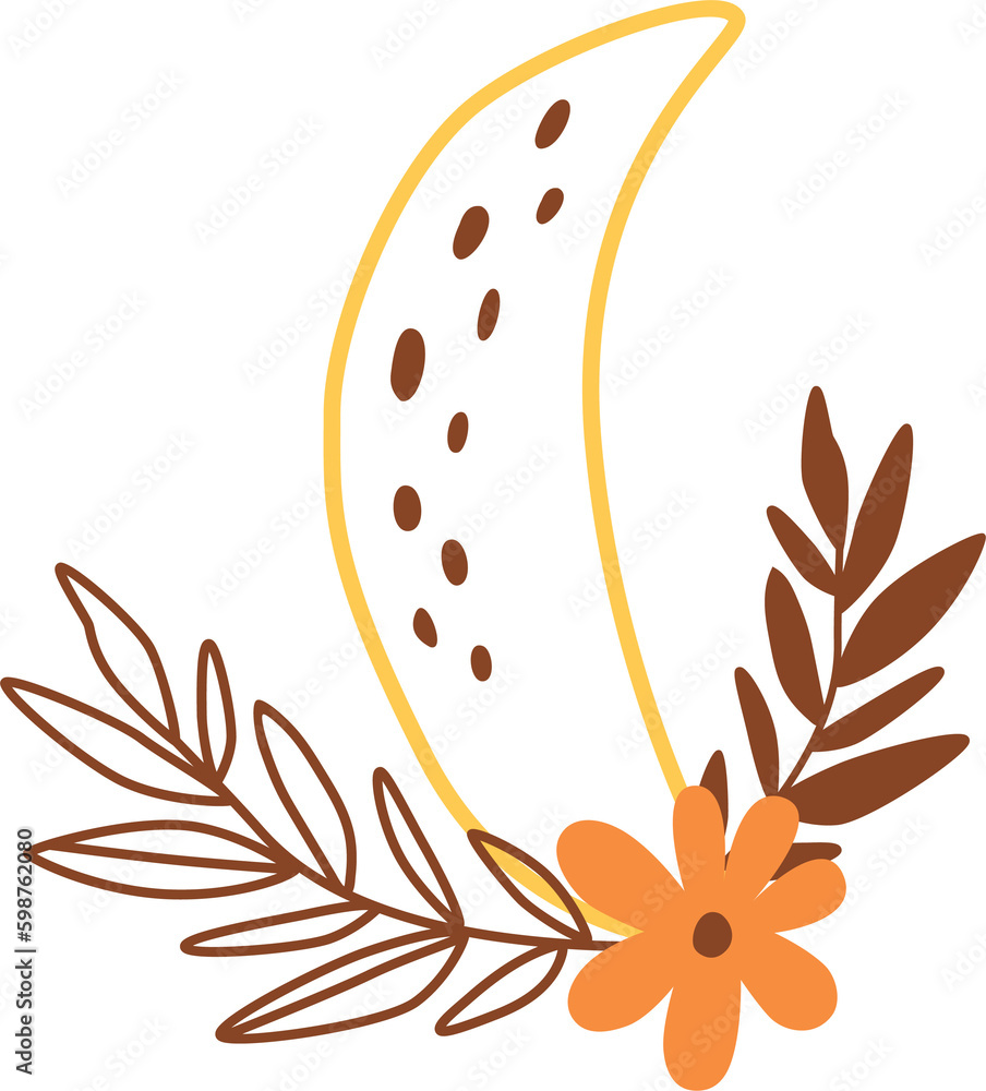 Baby moon face in PNG on transparent background. Cute kids moon ...