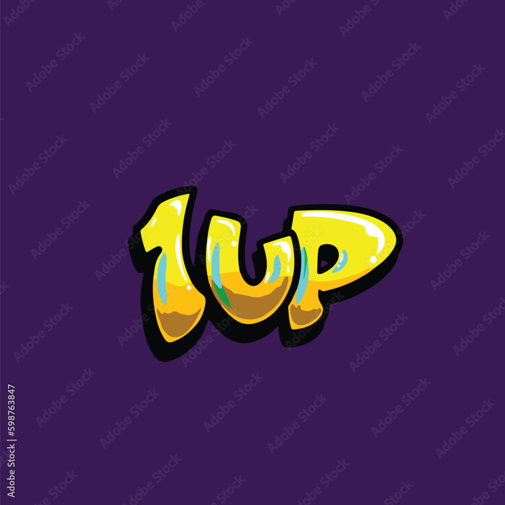 1up graffiti font word street art weed vector graffiti text tagging ...