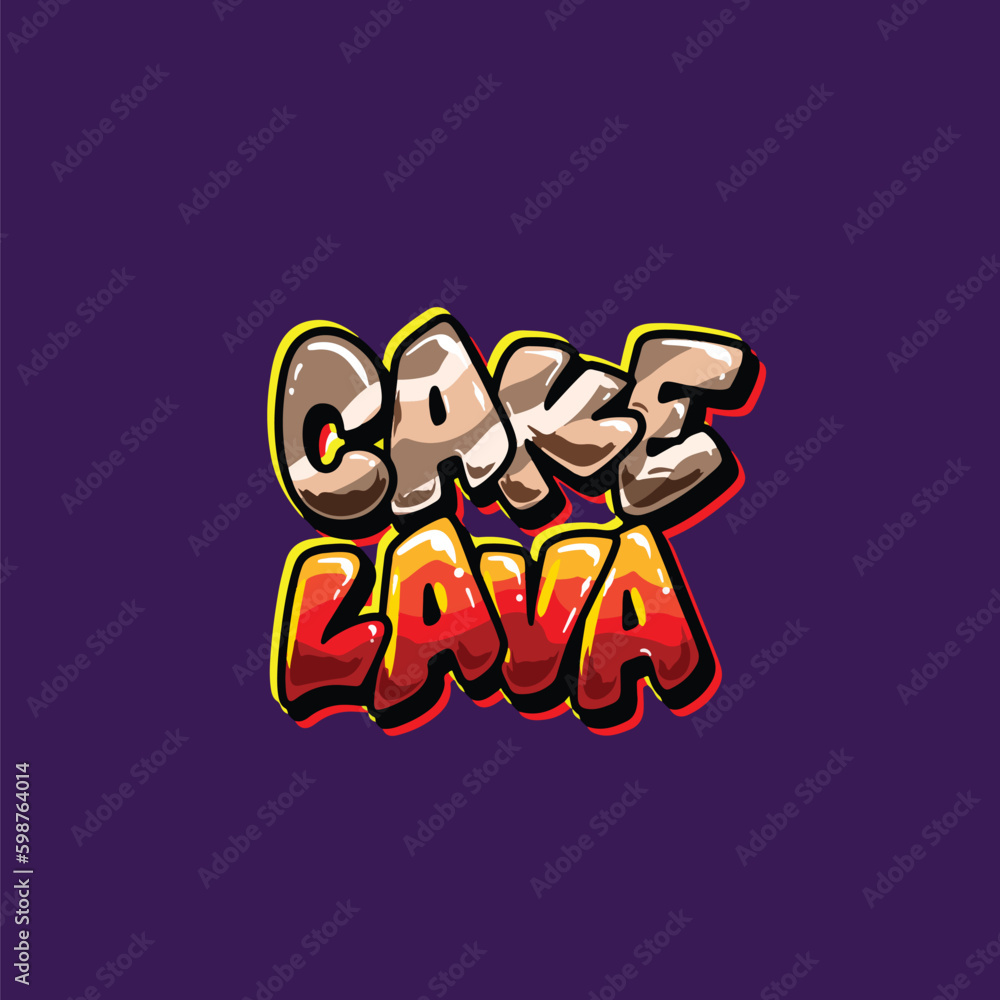 cake lava graffiti font word street art weed vector graffiti text ...