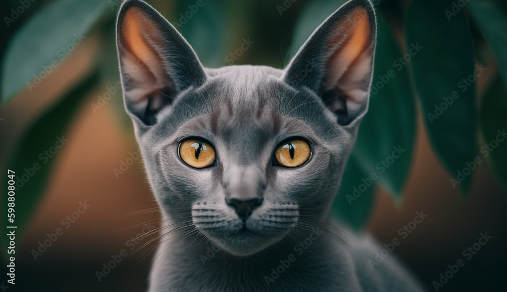 Korat cat. beautiful instagram photography - Generative AI Stock ...