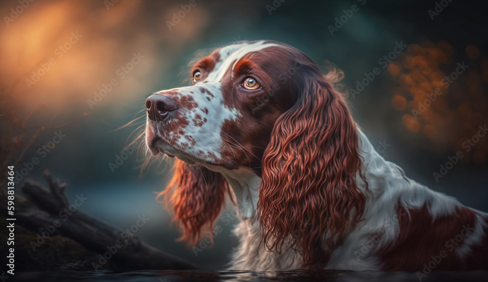 English Springer Spaniel dog. beautiful instagram photography ...
