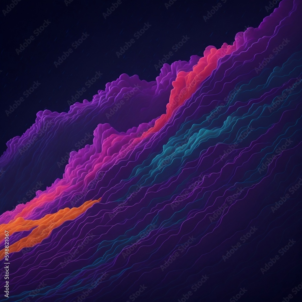 Fog texture. Colored haze. A mixture of colors and water. Mysterious ...
