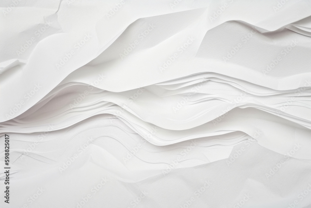 Blank Slate: A Close-Up of White Paper Texture Created with Generative ...