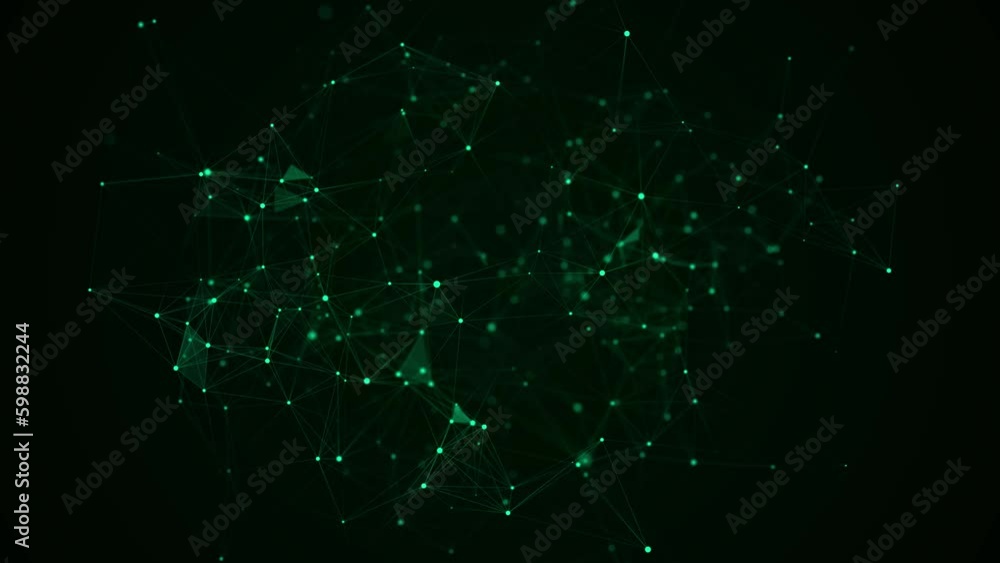 Technology Blockchain Concept Visualization Of The Dynamic Flow Of The Cryptocurrency Industry