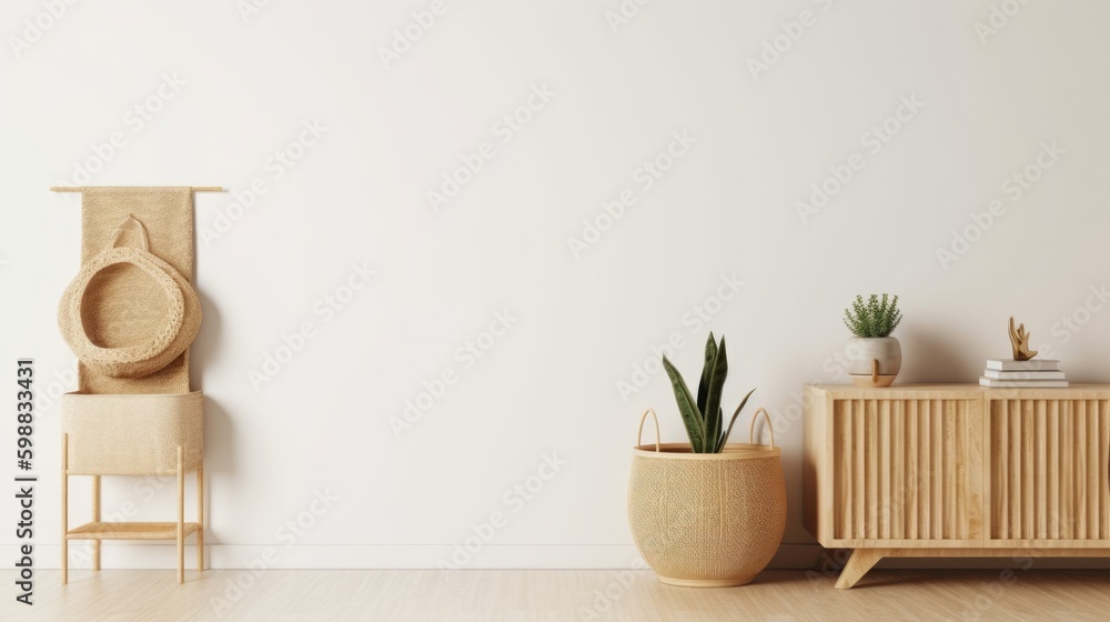 Stylish Interior Design Background. Modern Living Room. Generative AI ...