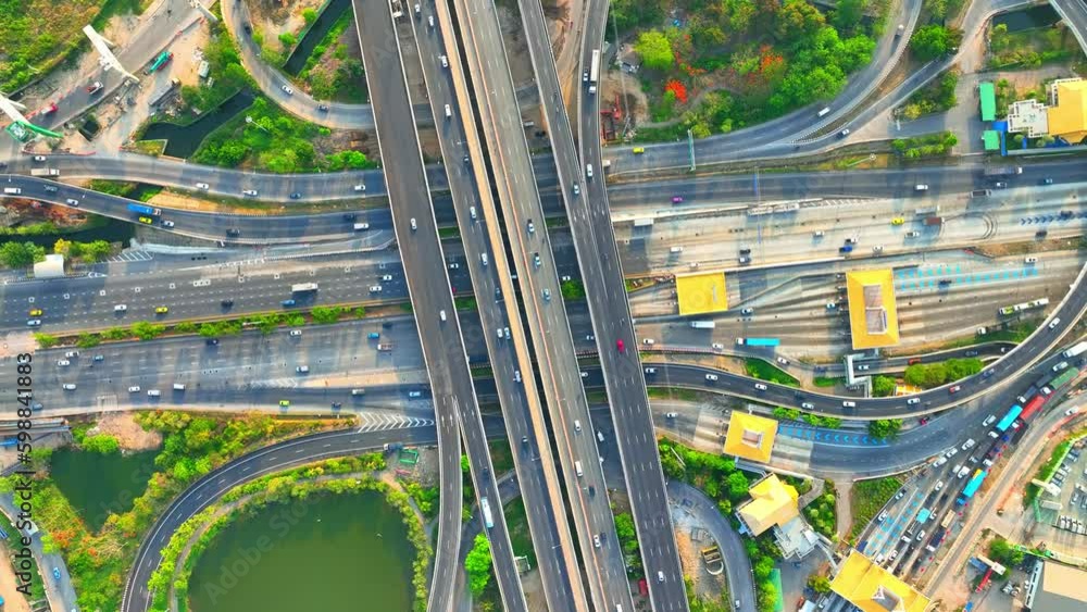 Interchange roads are sections of a highway system. that allow vehicles ...