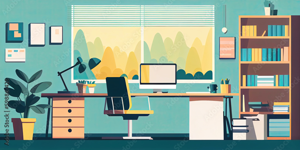 Modern abstract office background wallpaper (Generative AI) Stock ...