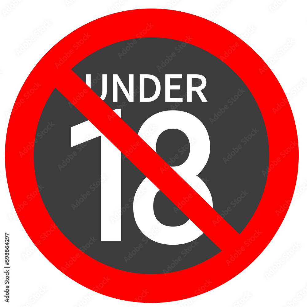 Age restriction statutory warning icon png transparent Stock ...